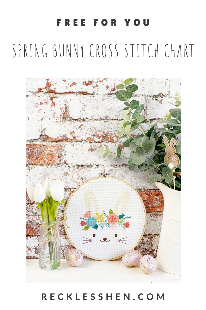 Cross Stitch a Spring Bunny - RecklessHen
